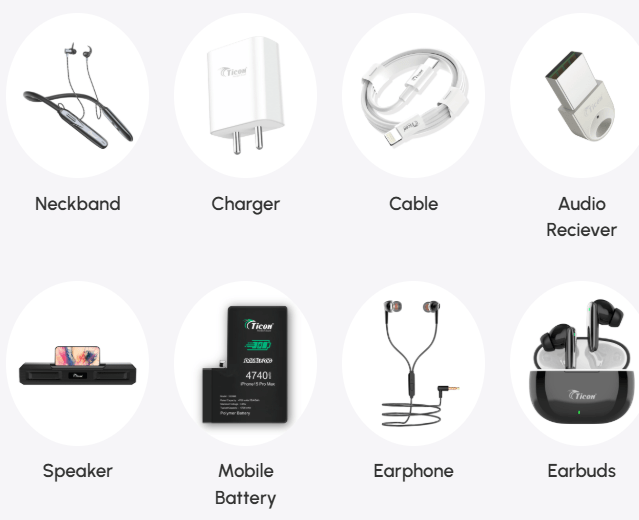 Buy Premium Mobile Accessories and Bluetooth Gadgets | TICON